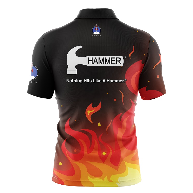 Hammer Flaming Fire Rocket Bowling Jersey - Rocket Bowling Gear