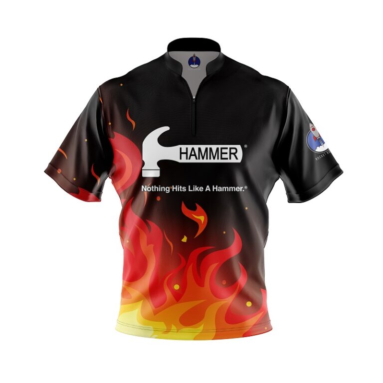 Hammer Flaming Fire Rocket Bowling Jersey - Rocket Bowling Gear